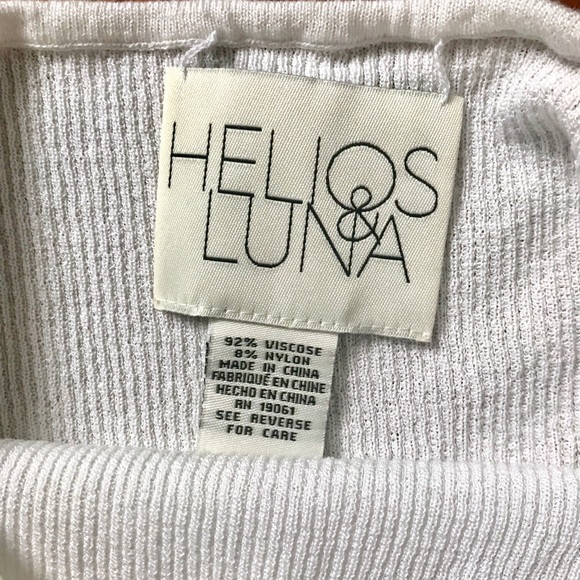 Helios & Luna | Tops | Helios Luna Viscosenylon Semi Sheer White Tank ...